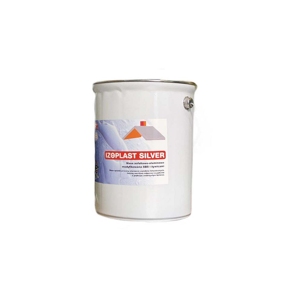 Mastic bitumen-aluminum Izoplast Silver for roof protection, silver, 5 ...