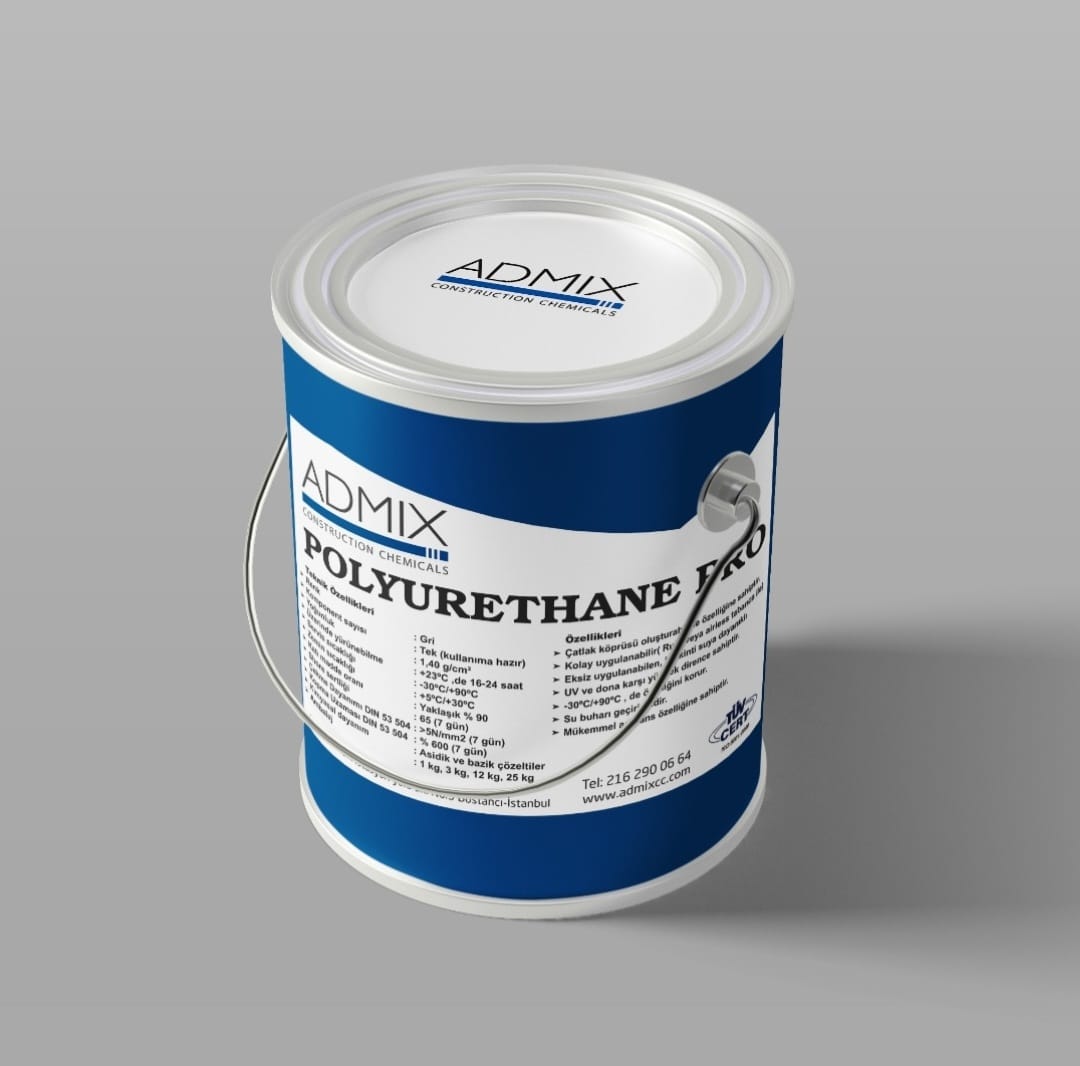 One-component liquid membrane 1K Polyurethane PRO, gray, 25 kg Admix ...