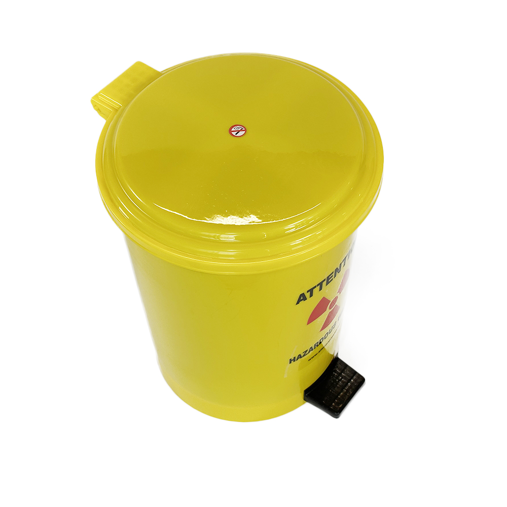 Пластиковое ведро для мусора с педалью 40 Л, желтый Afacan Plastik ...