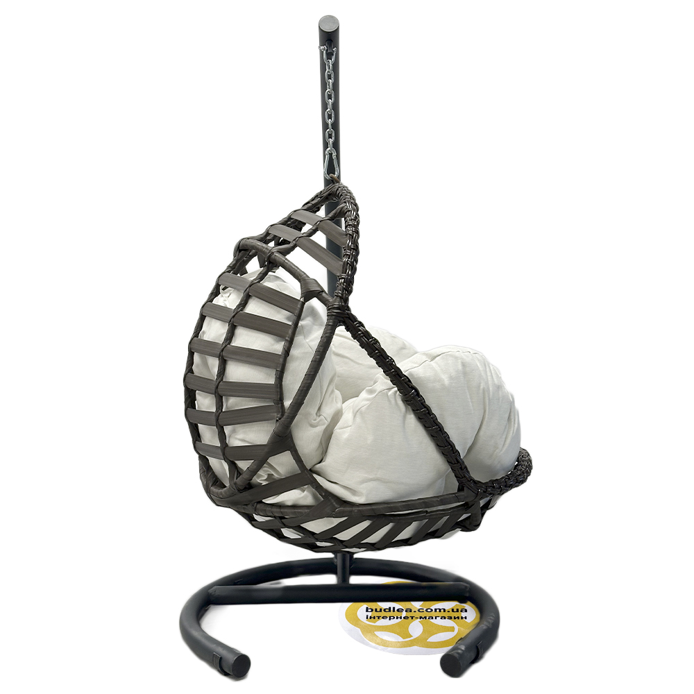 Hanging chair cocoon KIDS made of artificial rattan, brown Sanpreis ...