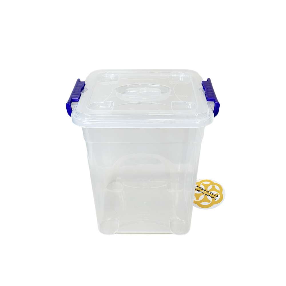 Food container 11L with lid JUMBO, square, plastic, transparent SNMZ ...