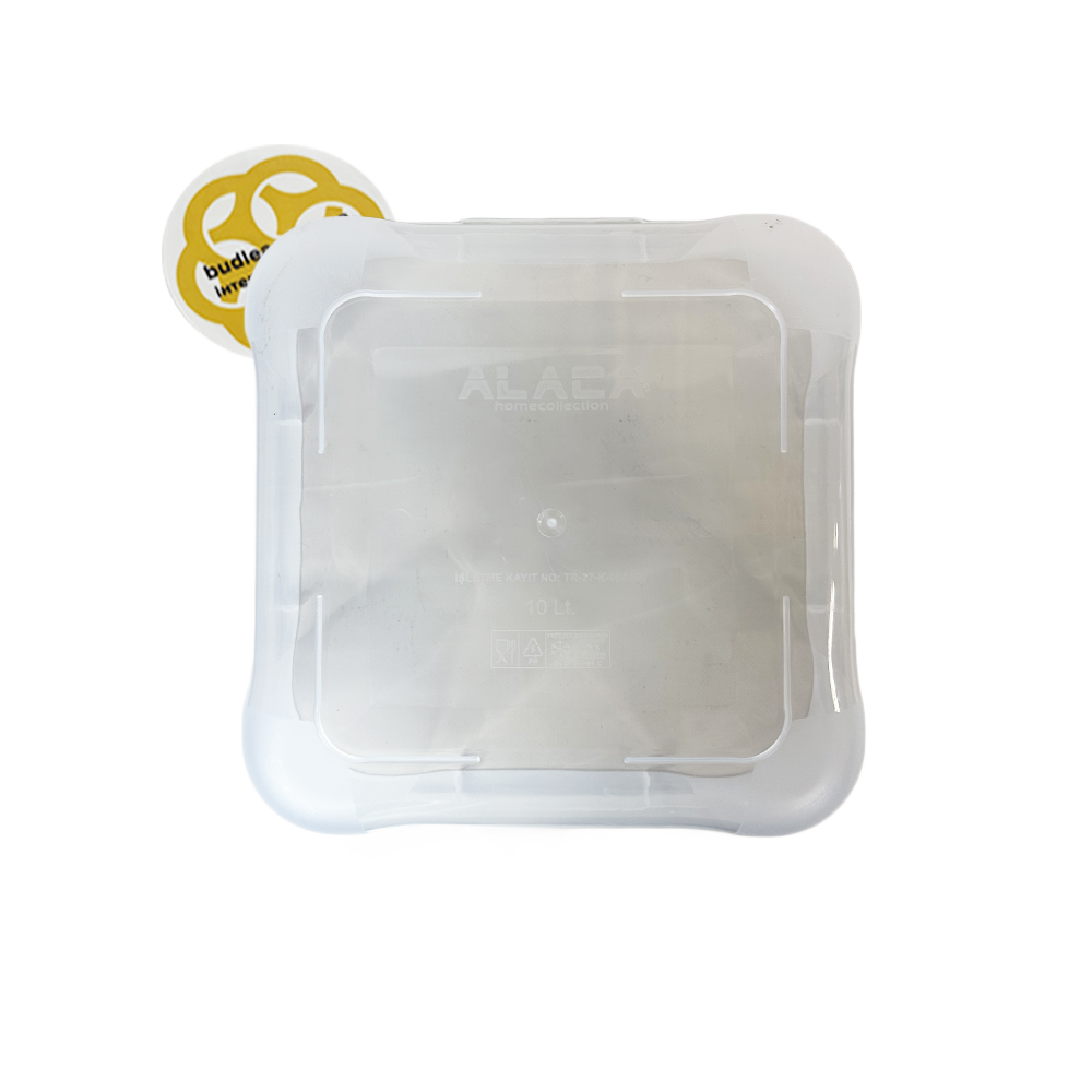 Plastic container 10L without lid, square, transparent SNMZ — Buy | ST ...